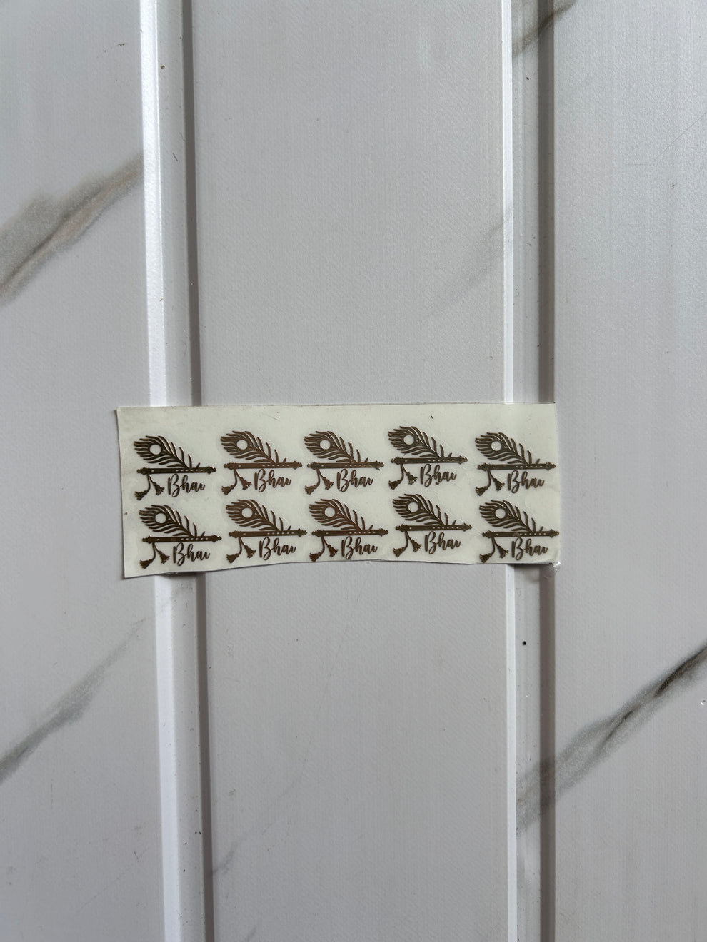 Rakhi Metal Sticker - Bhai With Morpankh | The Krafty Kart Wholesale ...